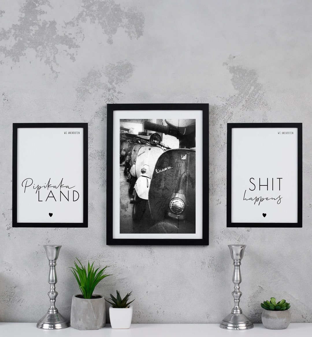 WC Poster, Toilet Decoration, Guest Toilet Print, Pipikakaland, Shit ...