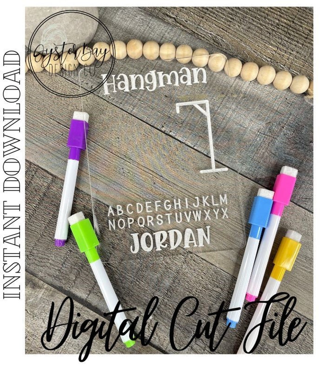 Hangman Acrylic Board, Kids Pen and Pencil Games, Kids Games, Party ...