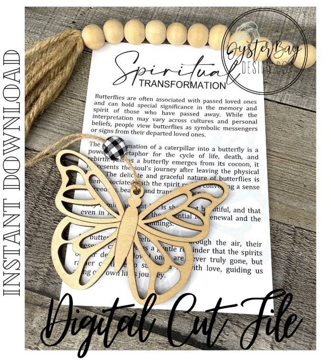 Spiritual Transformation Butterfly Ornament, in Loving Memory Ornament ...