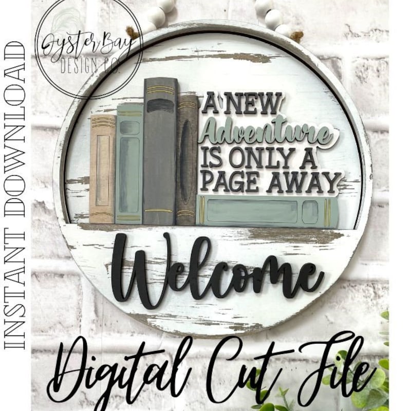 Book Sign Hangers - Etsy