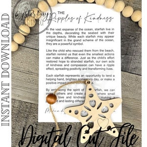 Ripples of Kindness - Starfish Ornament, Starfish Ornament SVG, Car ...
