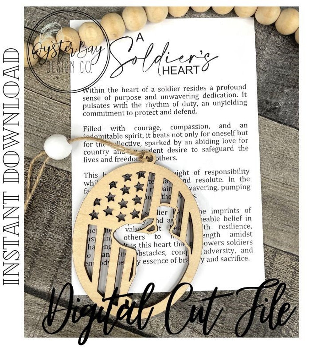 A Soldiers Heart Soldier Ornament, Soldier Ornament, Patriotic Gift ...
