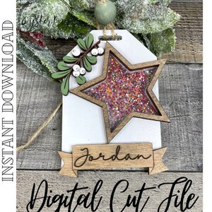 Tag Shaker Christmas Ornaments - 3 Designs Included, Shaker Ornaments ...