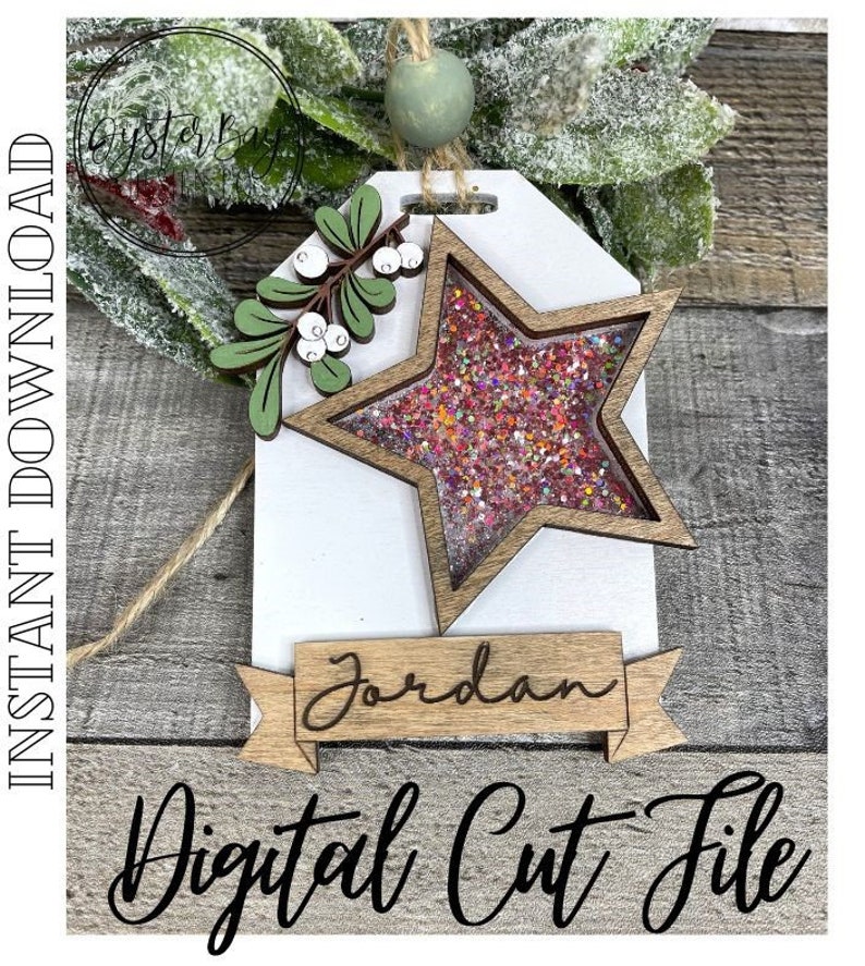 Tag Shaker Christmas Ornaments - 3 Designs Included, Shaker Ornaments ...