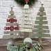 Pallet Christmas Tree Shelf Sitter, Rustic Farmhouse Christmas, Rustic ...