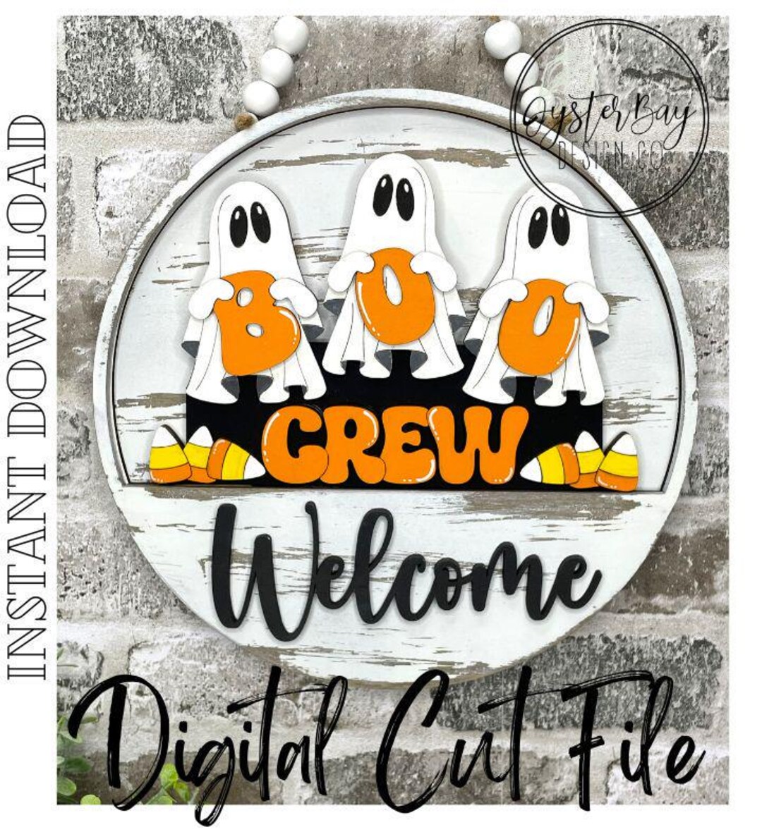 Add-on Insert for 10.50" Interchangeable Door Hanger/interior Sign, Boo ...