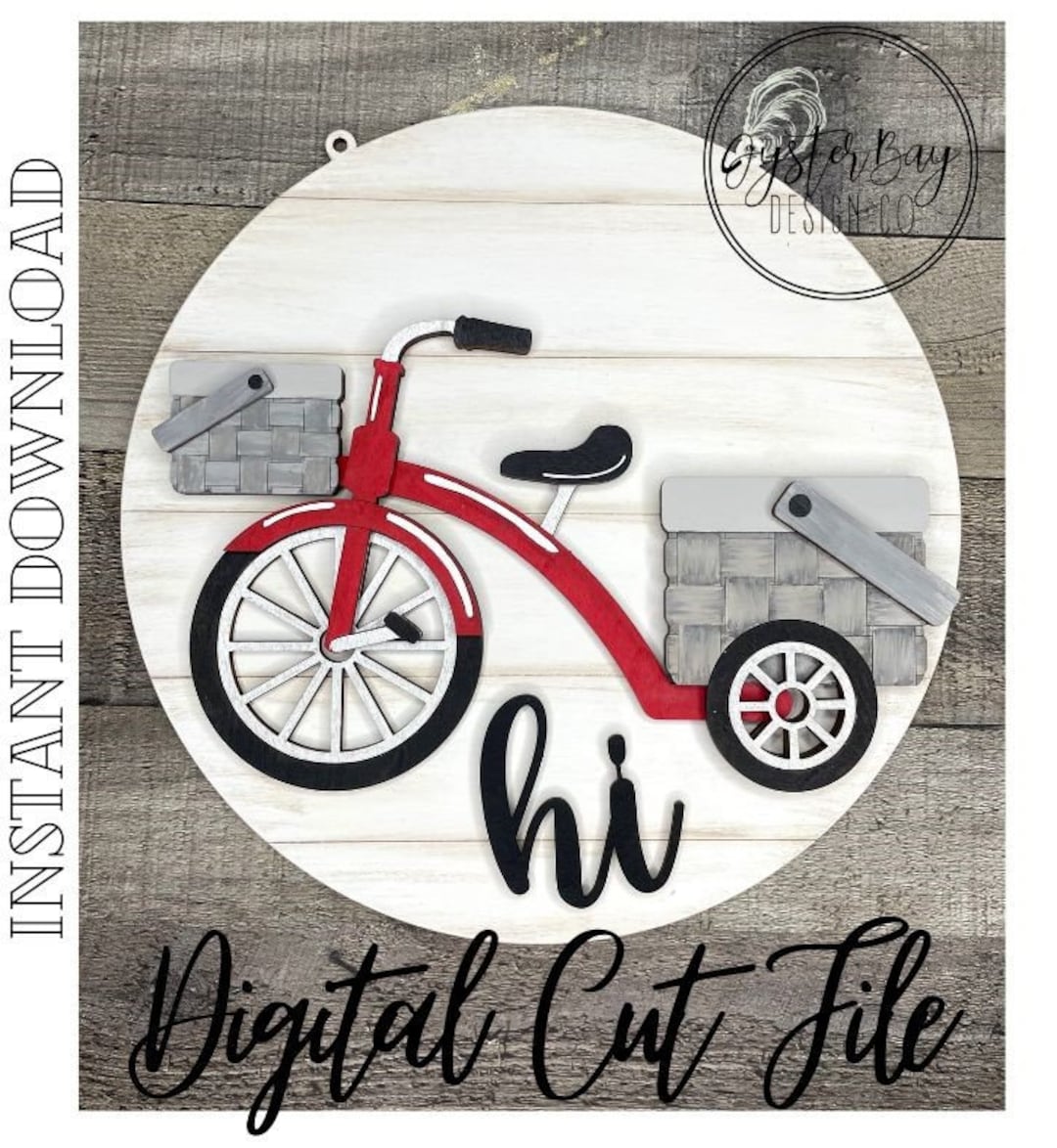Tricycle Seasons Interchangeable Door Hanger, Seasons Door Decor, All 4 ...