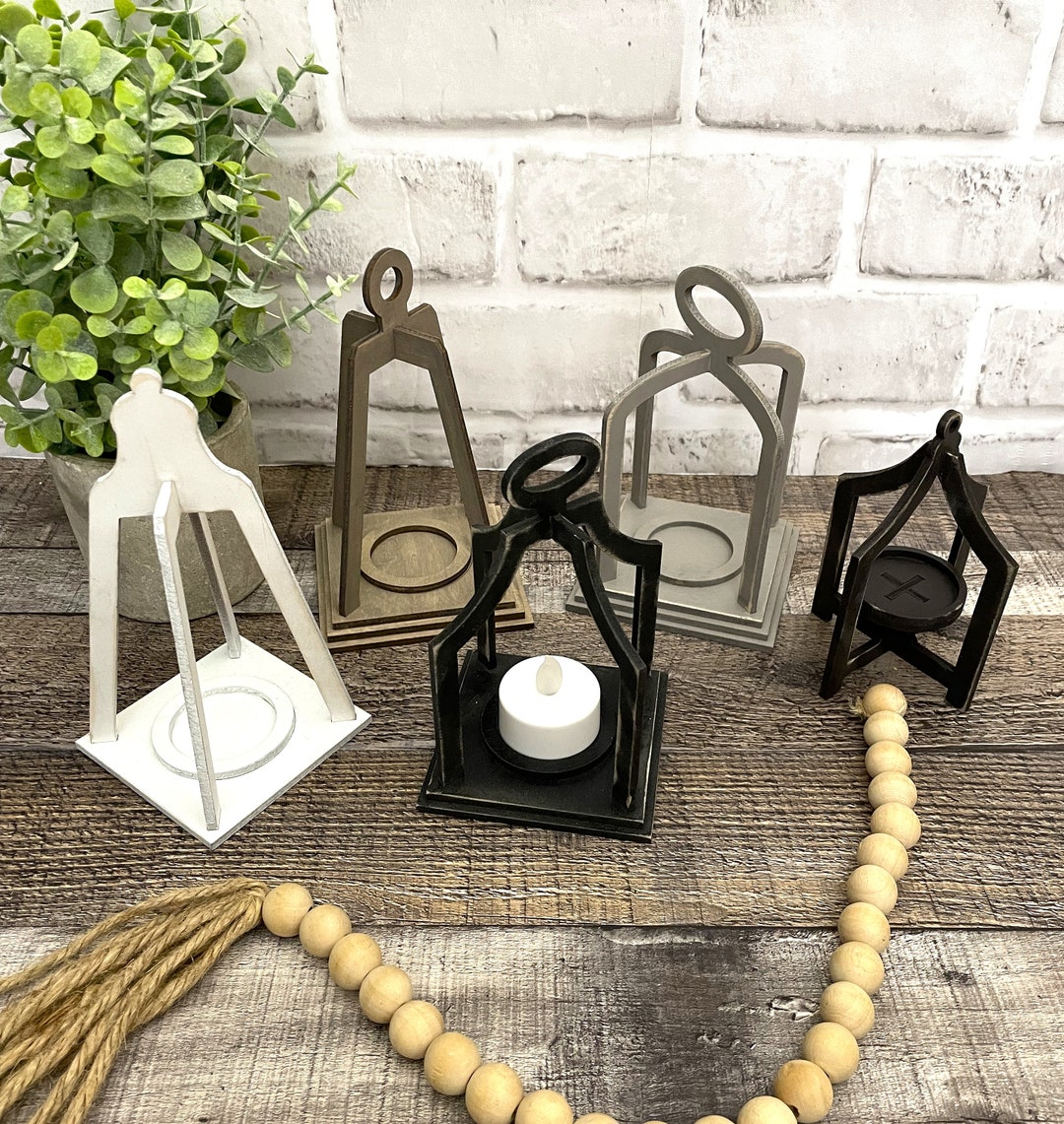 Mini Lanterns, Mini Farmhouse Lanterns, Mini Tiered Tray Decor, Mini ...