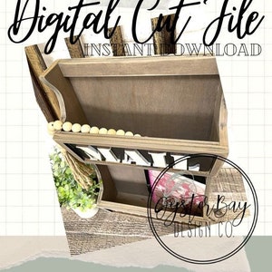 Hanging Mail Station, Rustic Farmhouse Mail Holder, Kitchen Mail ...