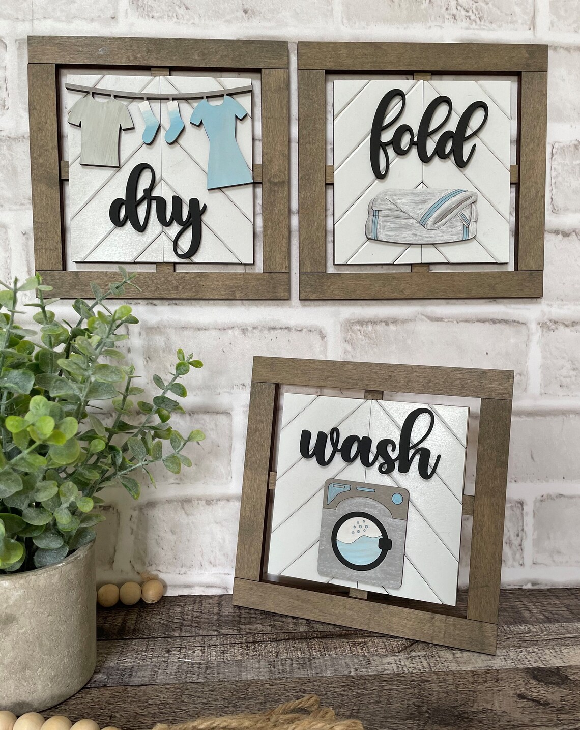 Farmhouse Laundry Signs Wash Dry Fold Laundry Sign SVG - Etsy