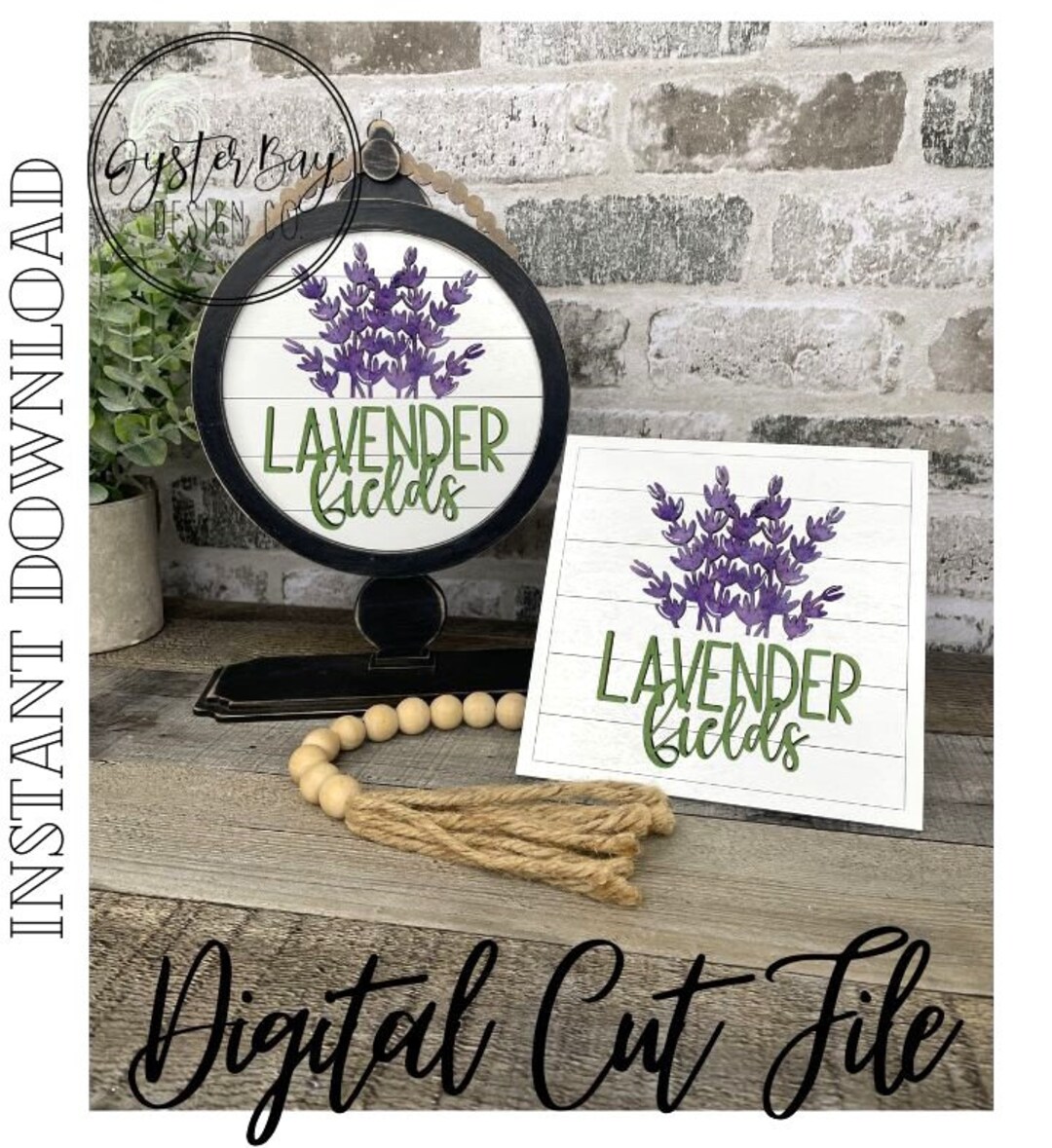 ADD ON Tabletop Farmhouse Drop in Interchangeable Insert, Lavender ...