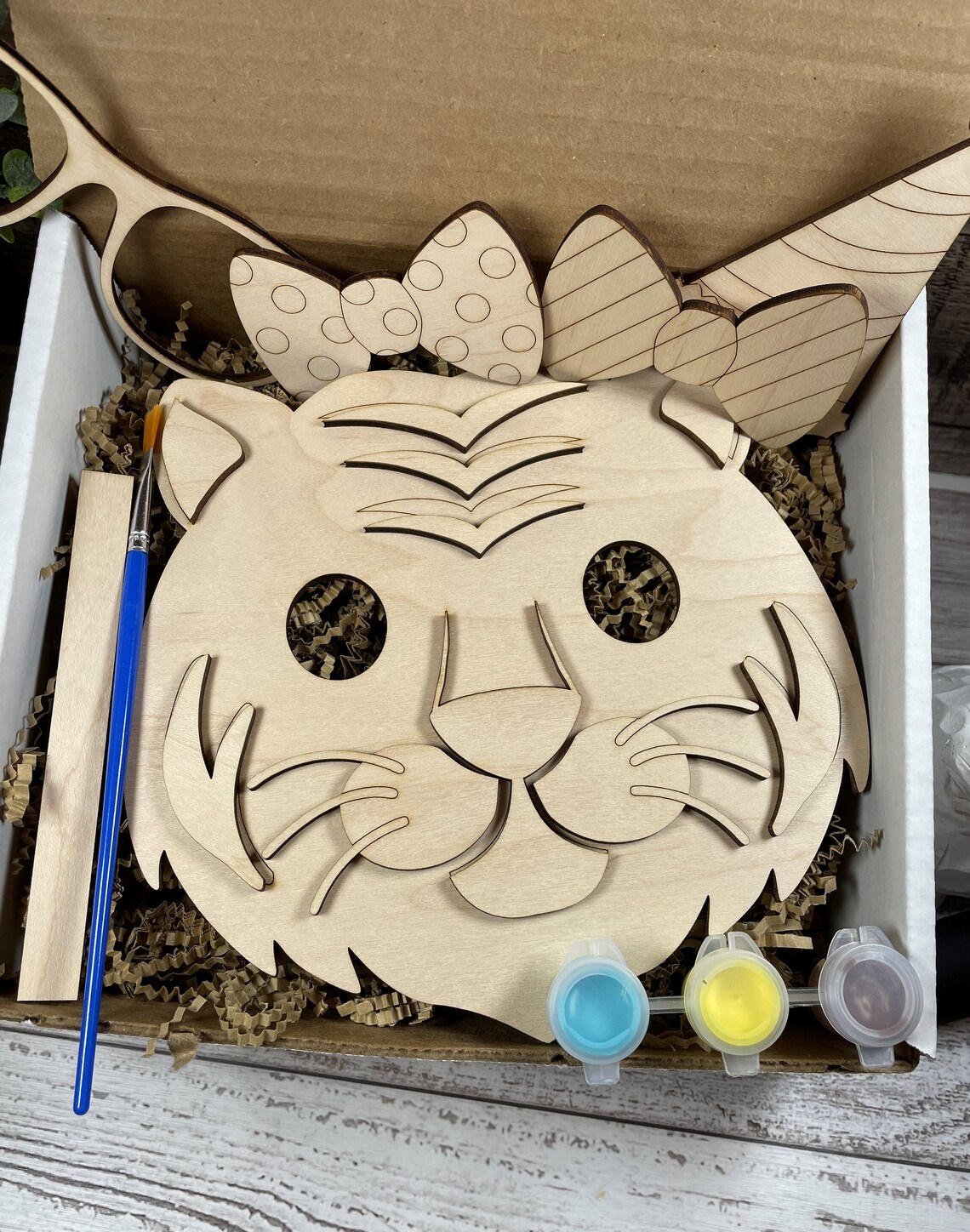 DIY Kids Mask With Accessories Kit, 8 Animals Set Kids Painting Kits ...