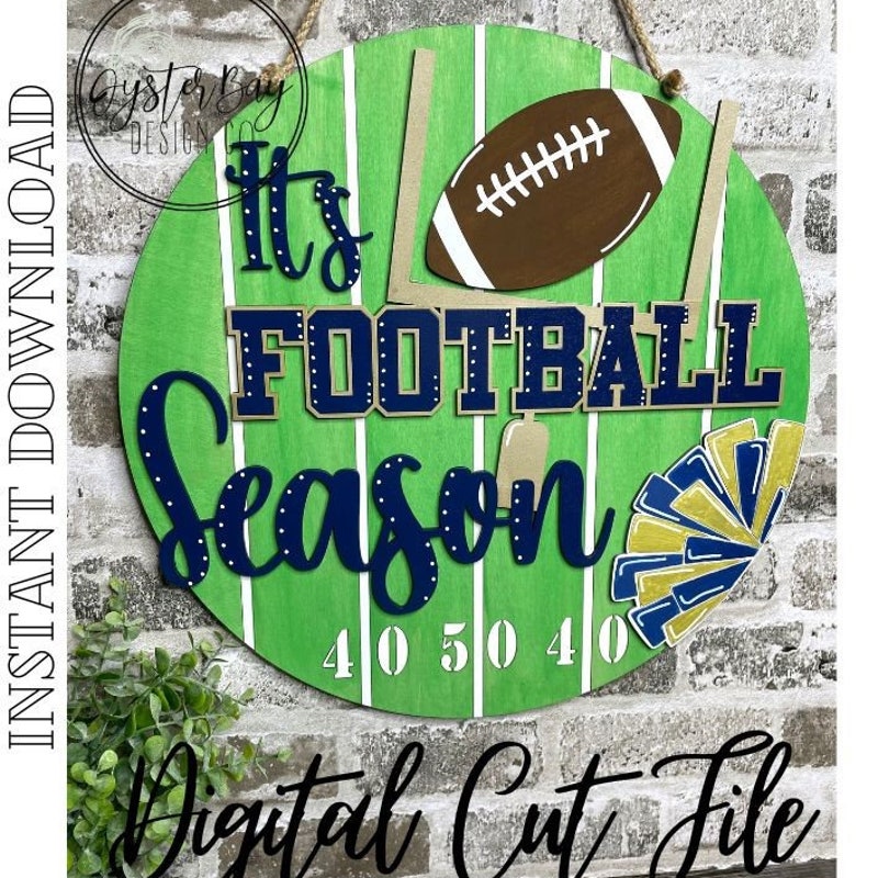 Football Door Sign - Etsy