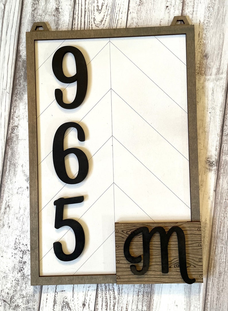 Interchangeable Address Plaque Holder Only SVG - Etsy