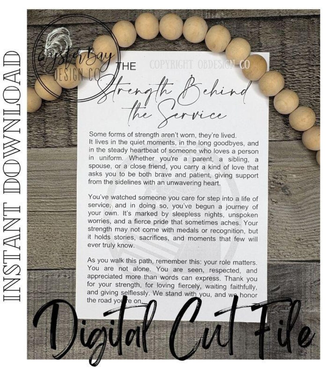 The Strength Behind the Service Military Family Ornament, US Military ...