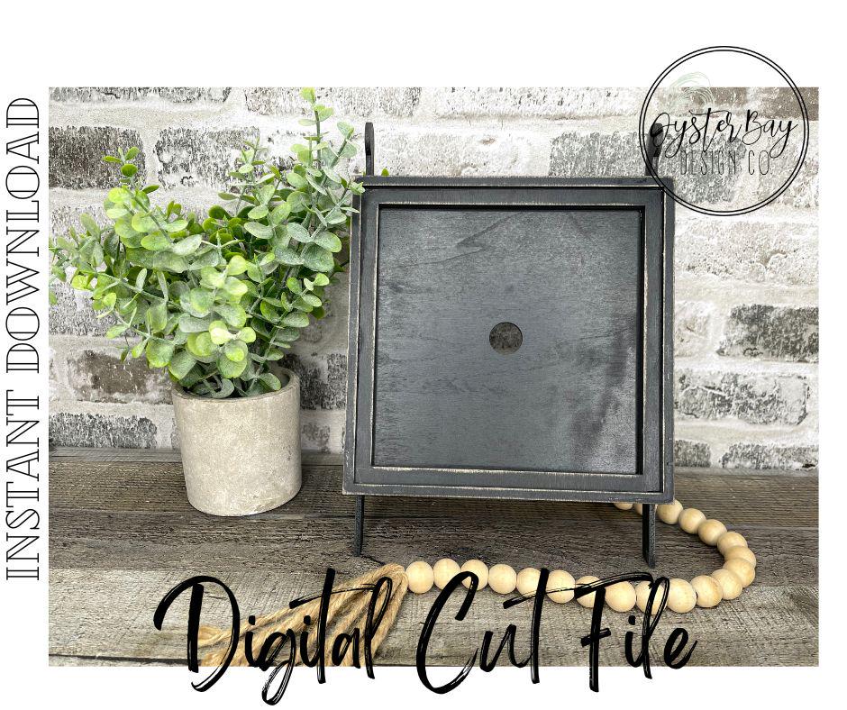 Square Easel Sign Base: Interchangeable Tabletop Frame (digital File ...