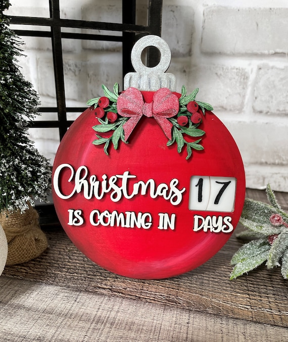 Mini Christmas Ornament Countdown Calendar Perpetual - Etsy