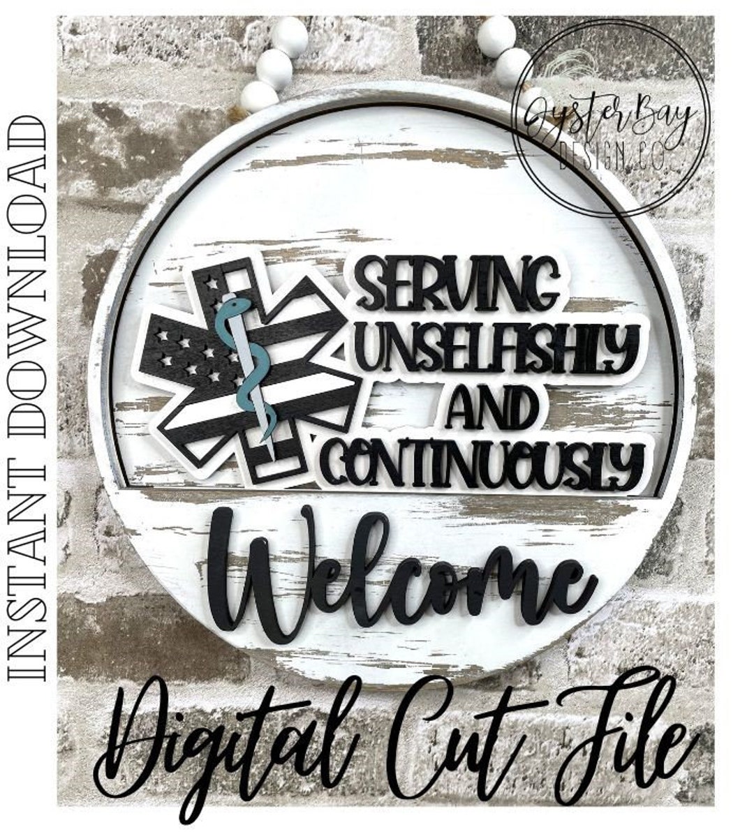 Add-on Insert for 10.50" Interchangeable Door Hanger/interior Sign, EMT ...