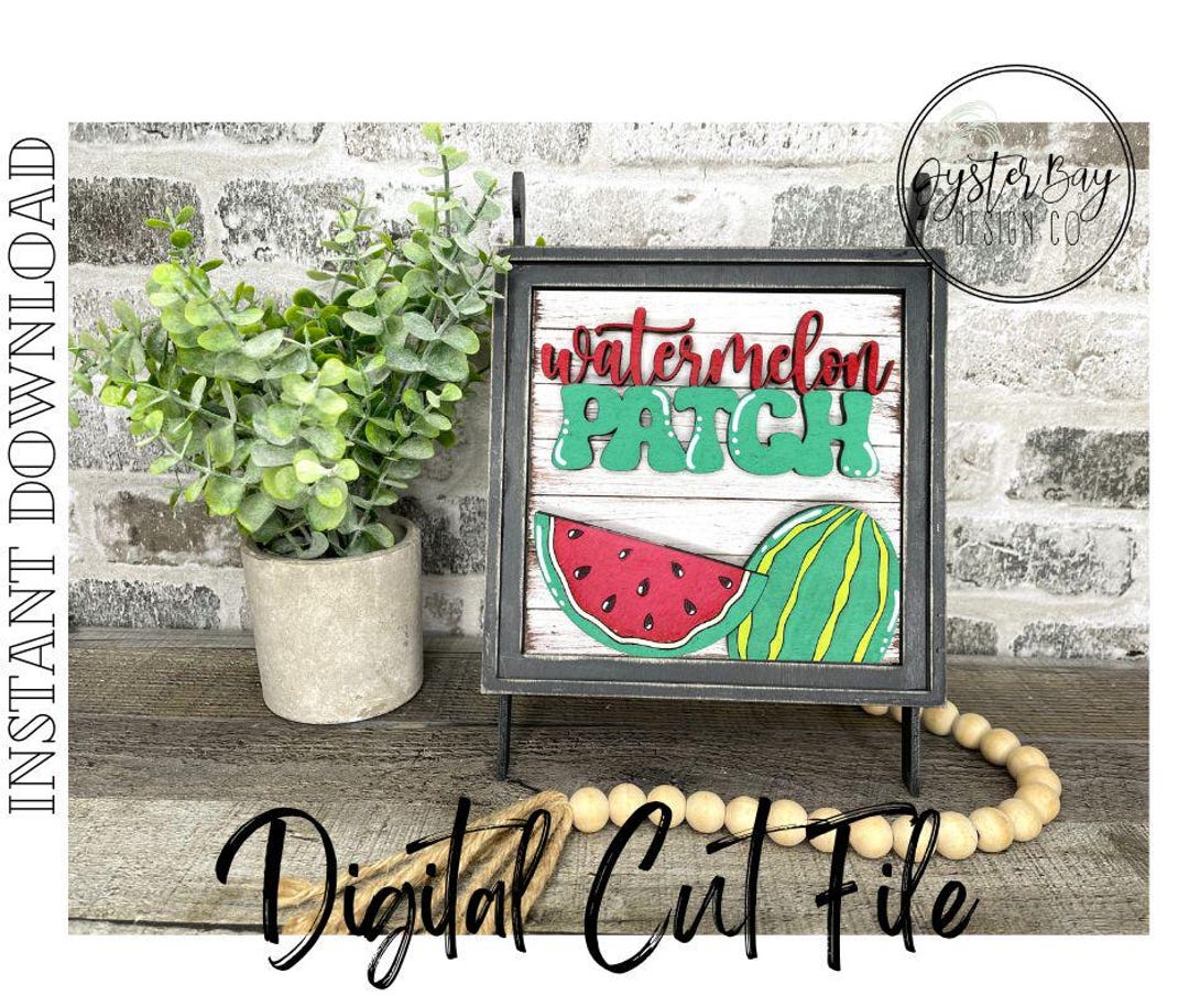 Easel Frame Tabletop Interchangeable Insert, Watermelon Patch ...