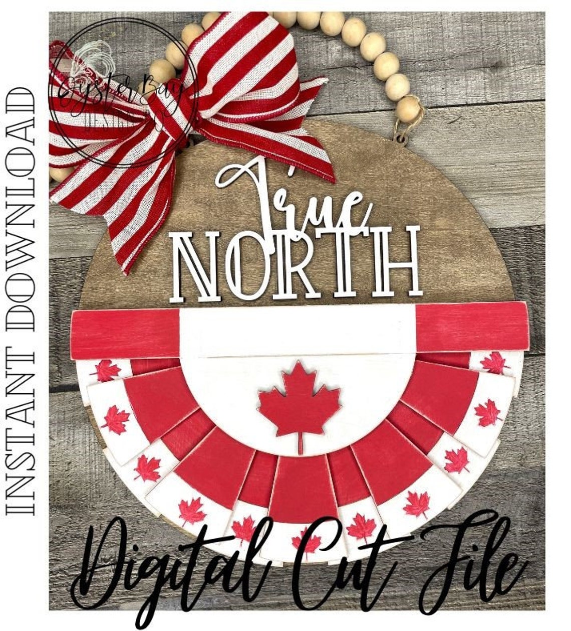 Canadian Flag Bunting Door Hanger, Canada Day Door Decor, Patriotic ...