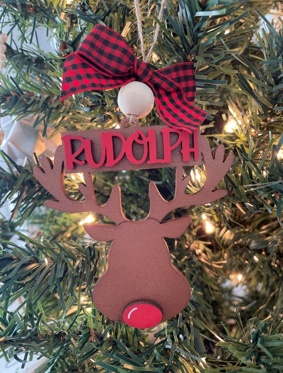 Reindeer Christmas Ornaments Layered Ornament Santa s Reindeer Ornament Christmas Ornaments Rustic Christmas digital File Only Etsy Ireland