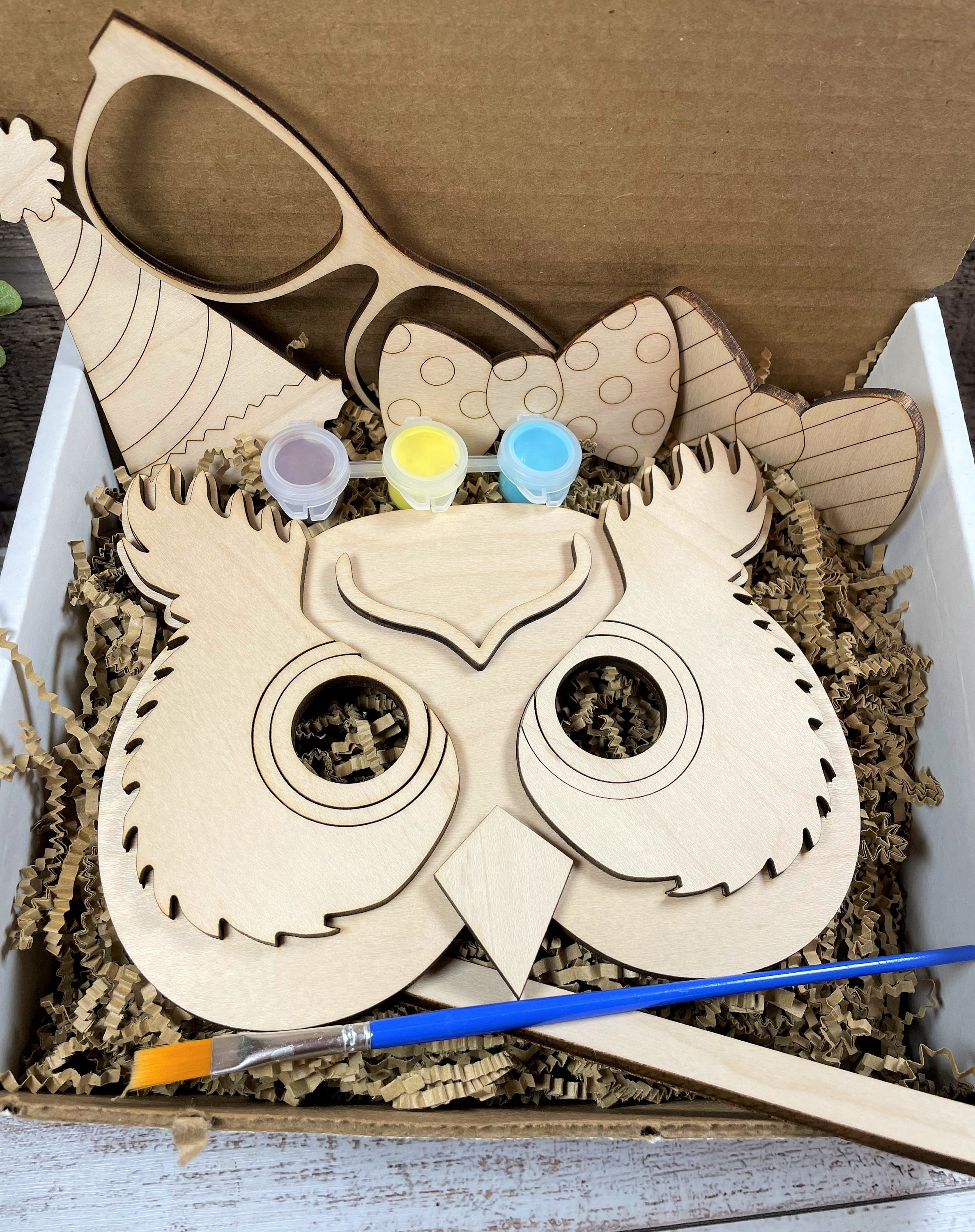 DIY Kids Mask With Accessories Kit 8 Animals Set Kids - Etsy