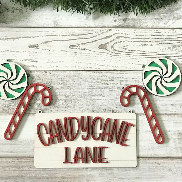 Candy Cane Banner - Etsy