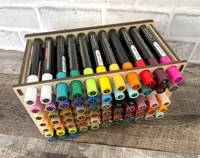Paint Pen Organizer - Tooli-art And/or Posca Paint Pen Organizer ...
