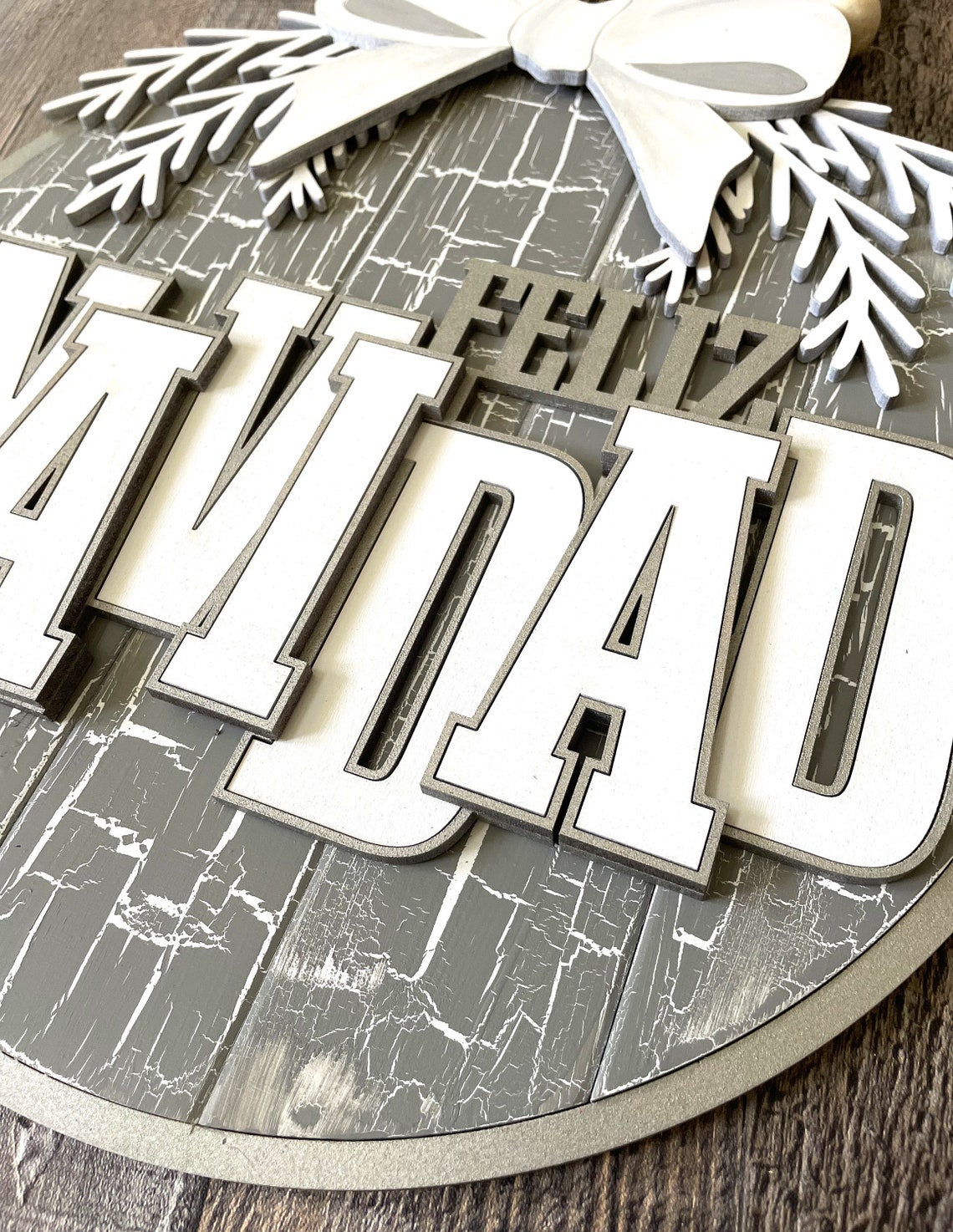 Feliz Navidad Door Hanger SVG – Glowforge Laser Cut File (digital ...