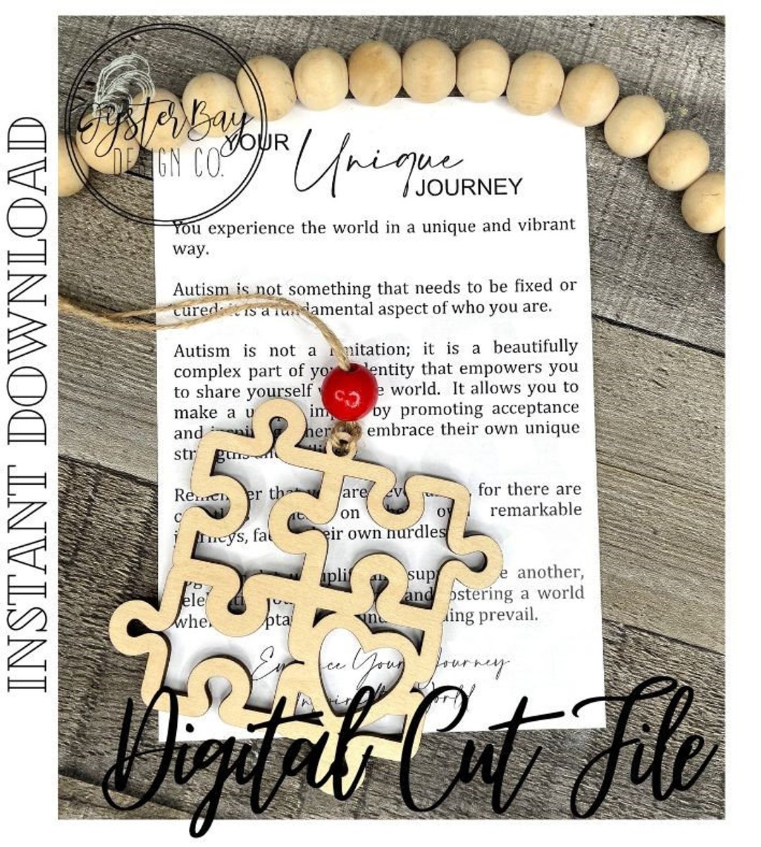 Your Unique Journey Autism Awareness Ornament, Autism Gift, Autism ...