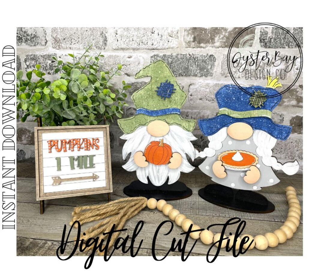 Fall Insert File for Standing Gnome Interchangeable, Fall Gnome ...