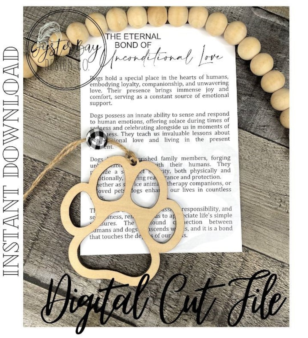 The Eternal Bond of Unconditional Love Dog Ornament, Dog Ornament, Pet ...