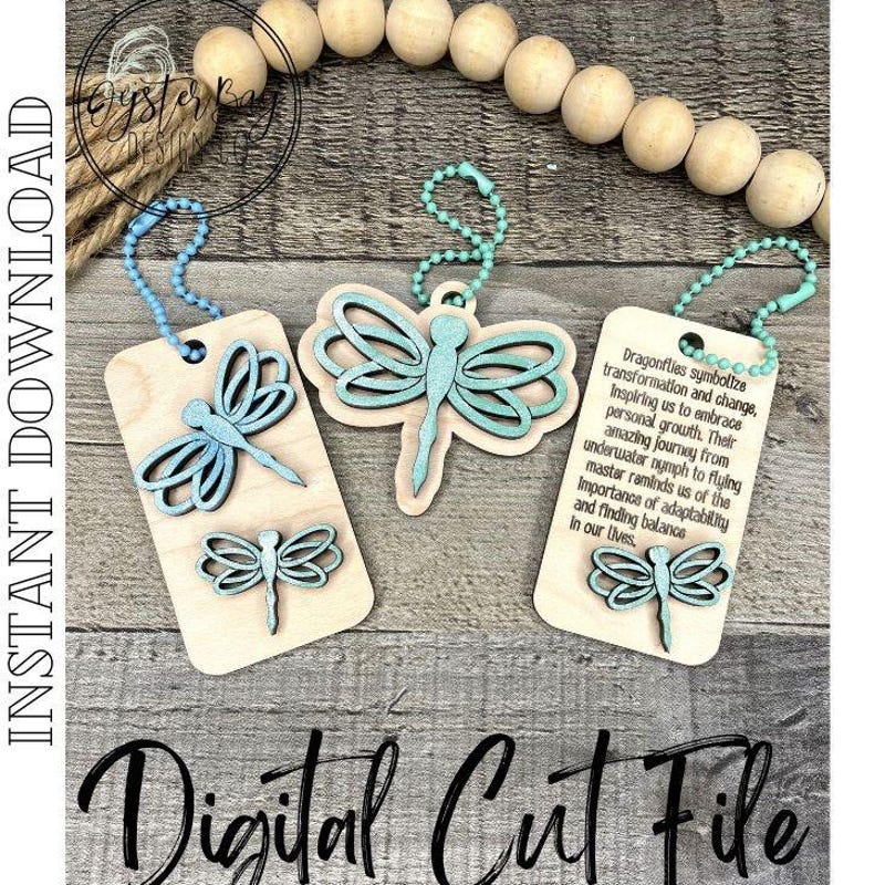 Dragonfly Car Keychain - Etsy