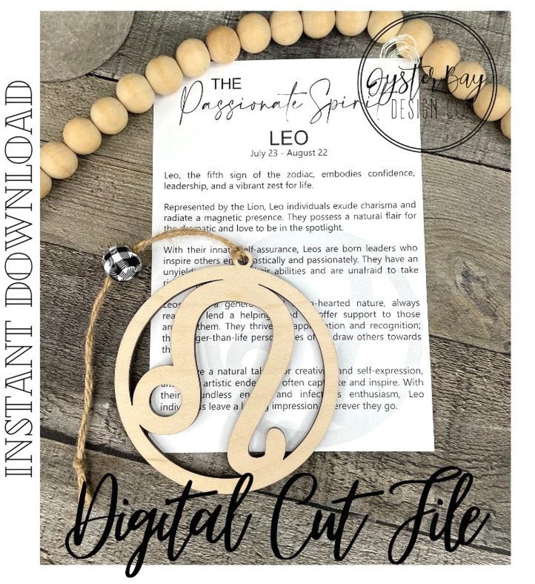 Leo Ornament, Astrological Sign Ornament, Astrological Story Ornaments ...