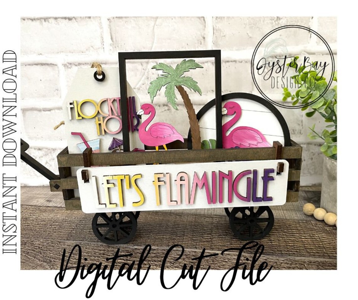 Add on for Interchangeable Wagon/crate/raised Shelf Sitter- Flamingo ...
