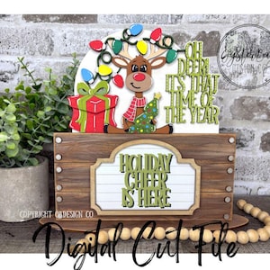 Oh Deer Insert SVG for Interchangeable Door Hanger/interior Sign ...