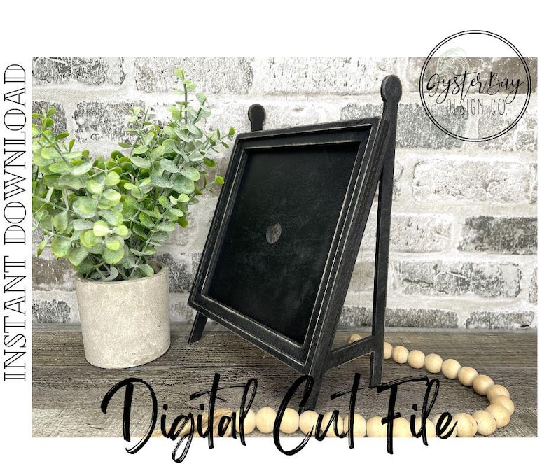 Square Easel Sign Base: Interchangeable Tabletop Frame (digital File ...