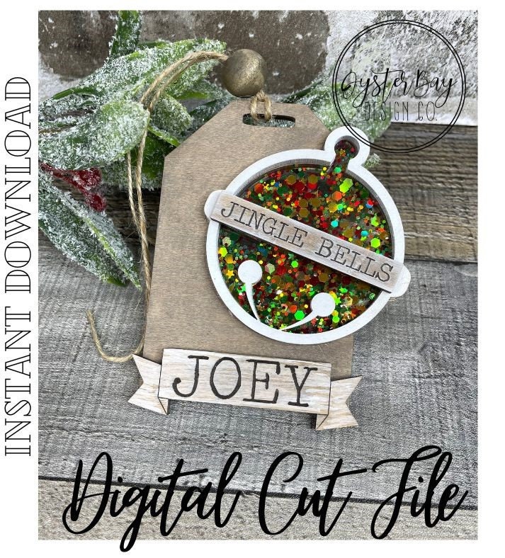 Tag Shaker Christmas Ornaments - 3 Designs Included, Shaker Ornaments ...