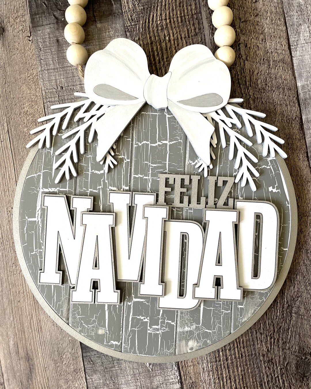 Feliz Navidad Door Hanger SVG – Glowforge Laser Cut File (digital ...
