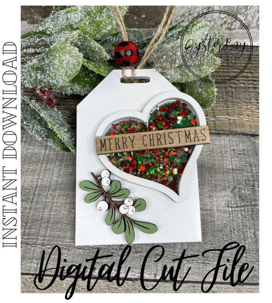Tag Shaker Christmas Ornaments - 3 Designs Included, Shaker Ornaments ...