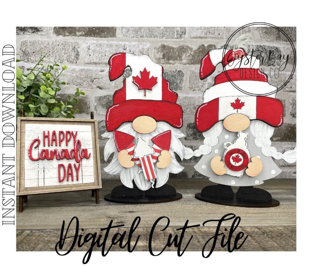 Canada Insert File - Standing Gnome Interchangeable, Canada Day, True ...