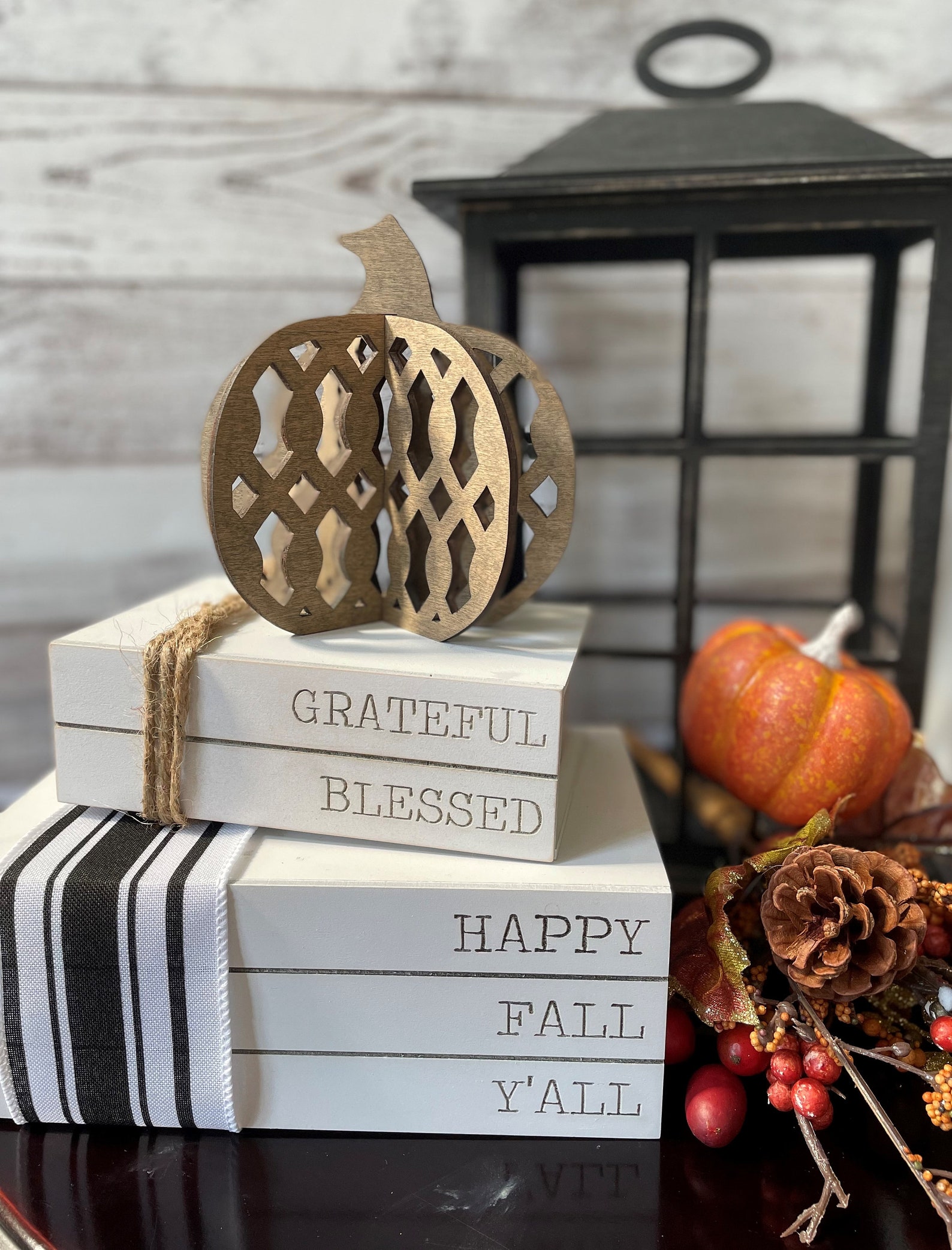 Stack Books SVG, Personalized Book Stack SVG, Stacked Books Décor ...