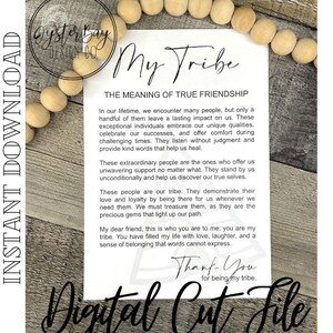 My Tribe - the Meaning of True Friendship Ornament, Friendship Gift ...