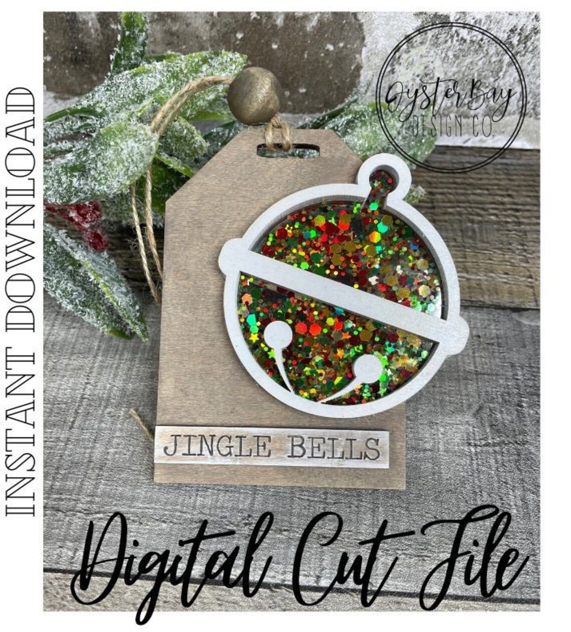 Tag Shaker Christmas Ornaments - 3 Designs Included, Shaker Ornaments ...
