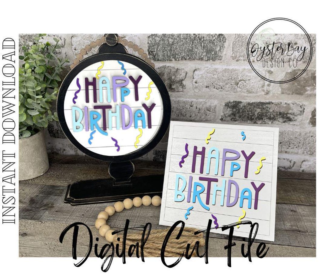 ADD ON Tabletop Farmhouse Drop in Interchangeable Insert, Happy ...