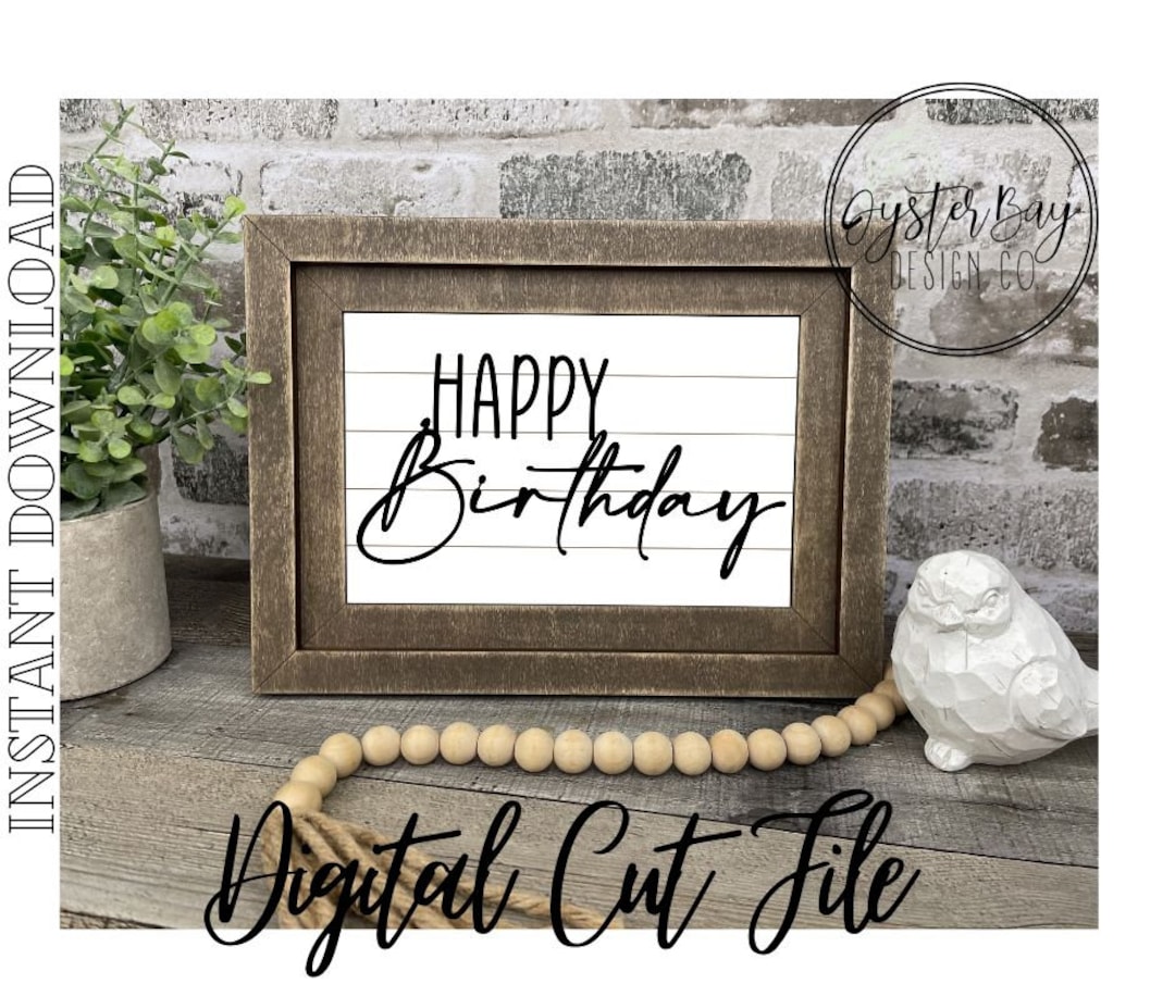 Insert for Chunky Farmhouse Frame Interchangeable Sign Base File, Happy ...