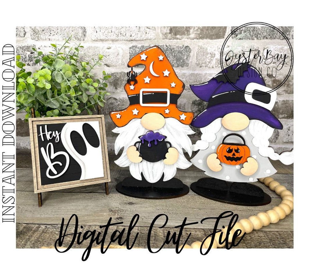 Halloween Insert File for Standing Gnome Interchangeable, Halloween ...