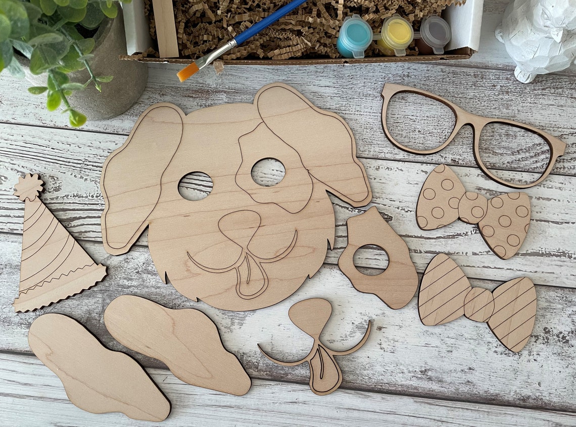 DIY Kids Mask With Accessories Kit 8 Animals Set Kids - Etsy
