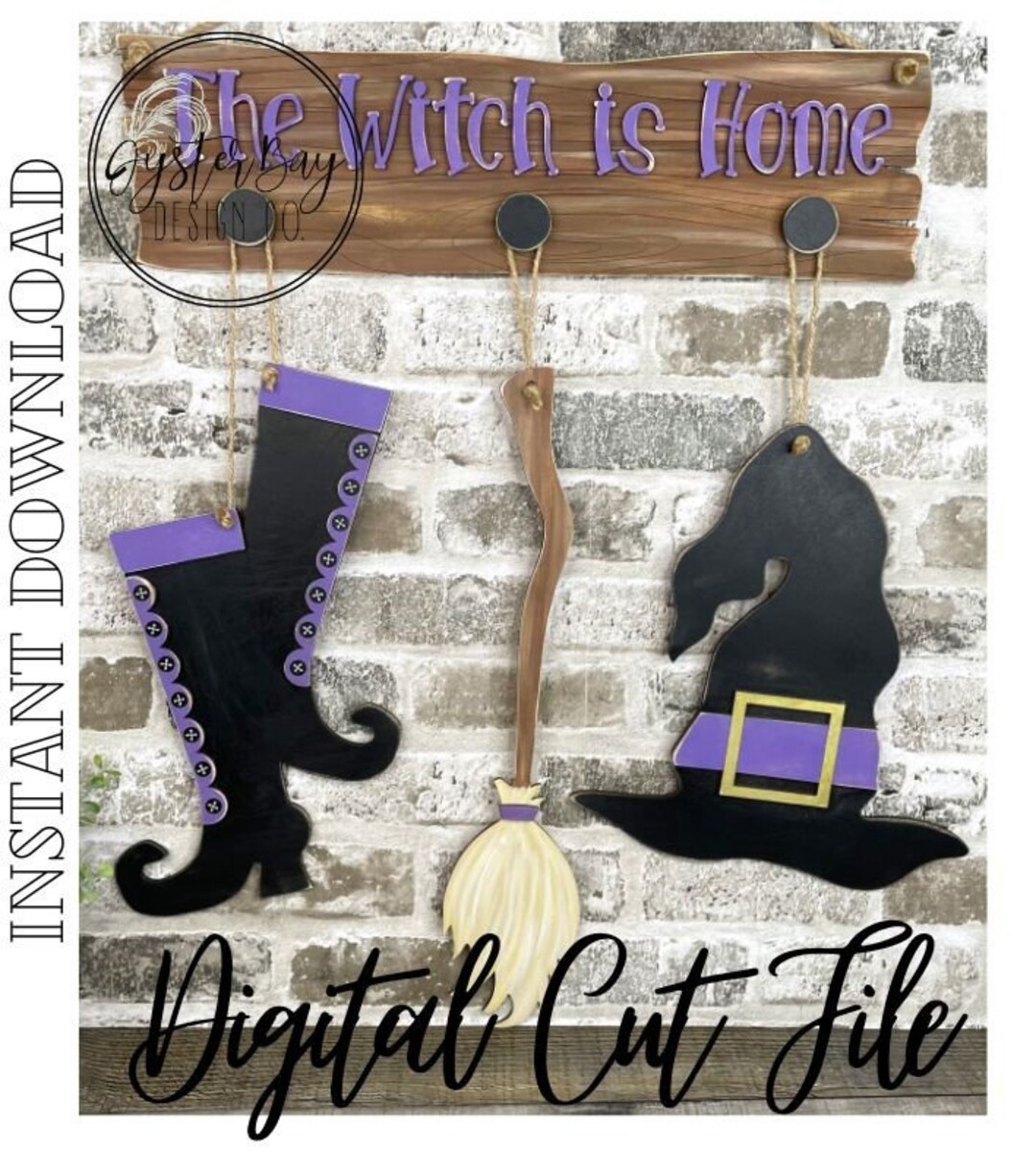 The Witch is Home Sign, Fall Decor, Halloween Decor, Witch Sign SVG ...