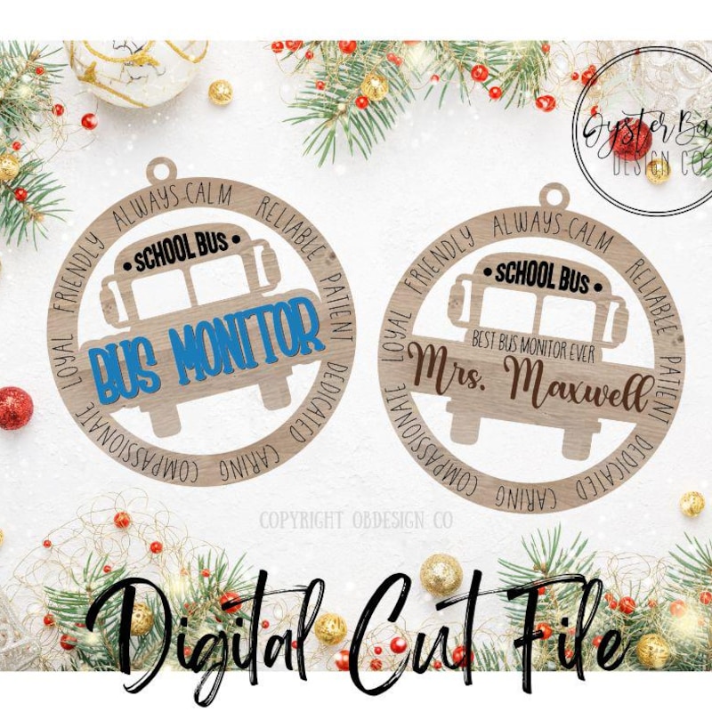 School Bus Ornament - Etsy